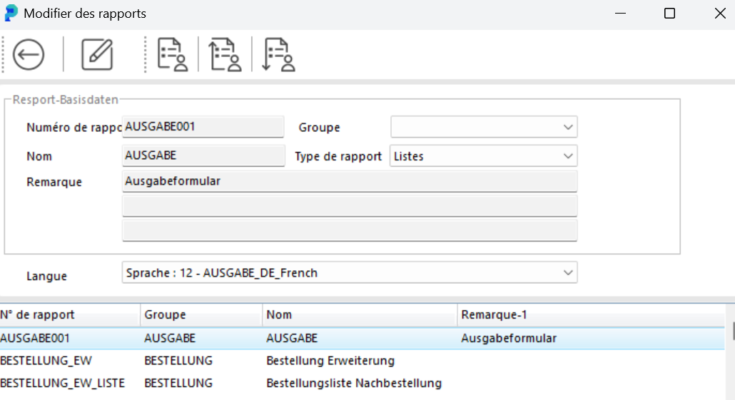 Imprimer et modifier des rapports